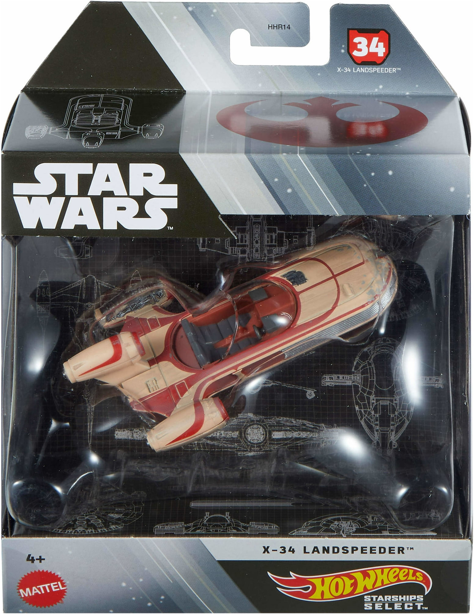 X-34 Landspeeder - Star Wars Hot Wheels (BOBF) Starship Select 34