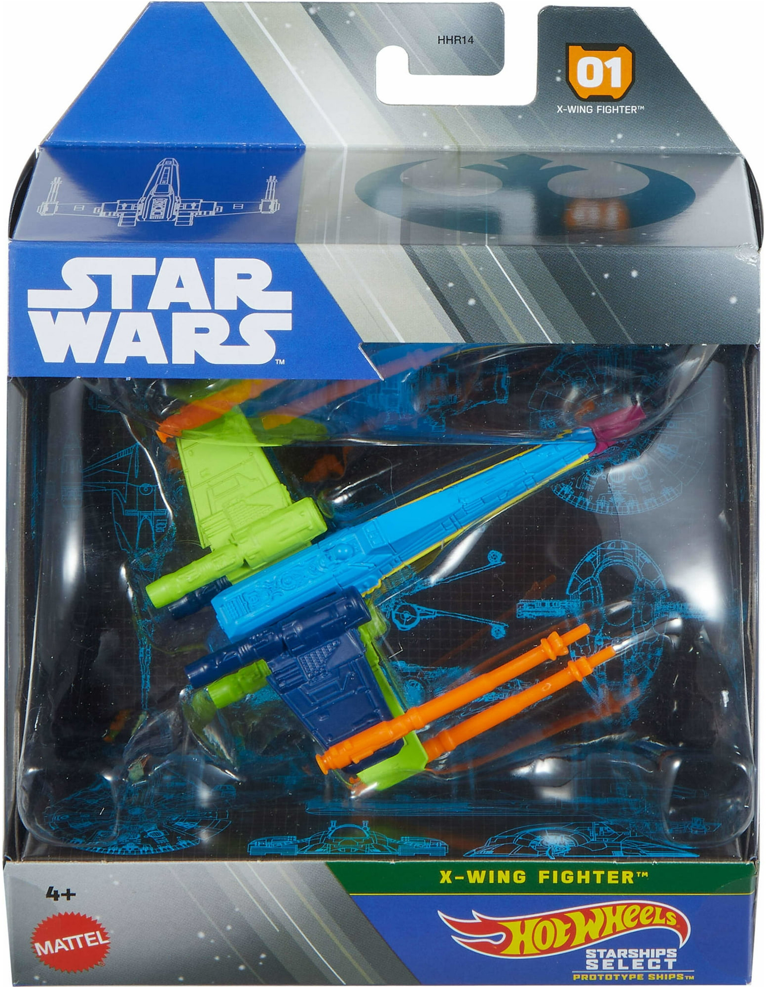 X Wing Fighter Prototype Star Wars Hot Wheels Bobf Starship Select 01