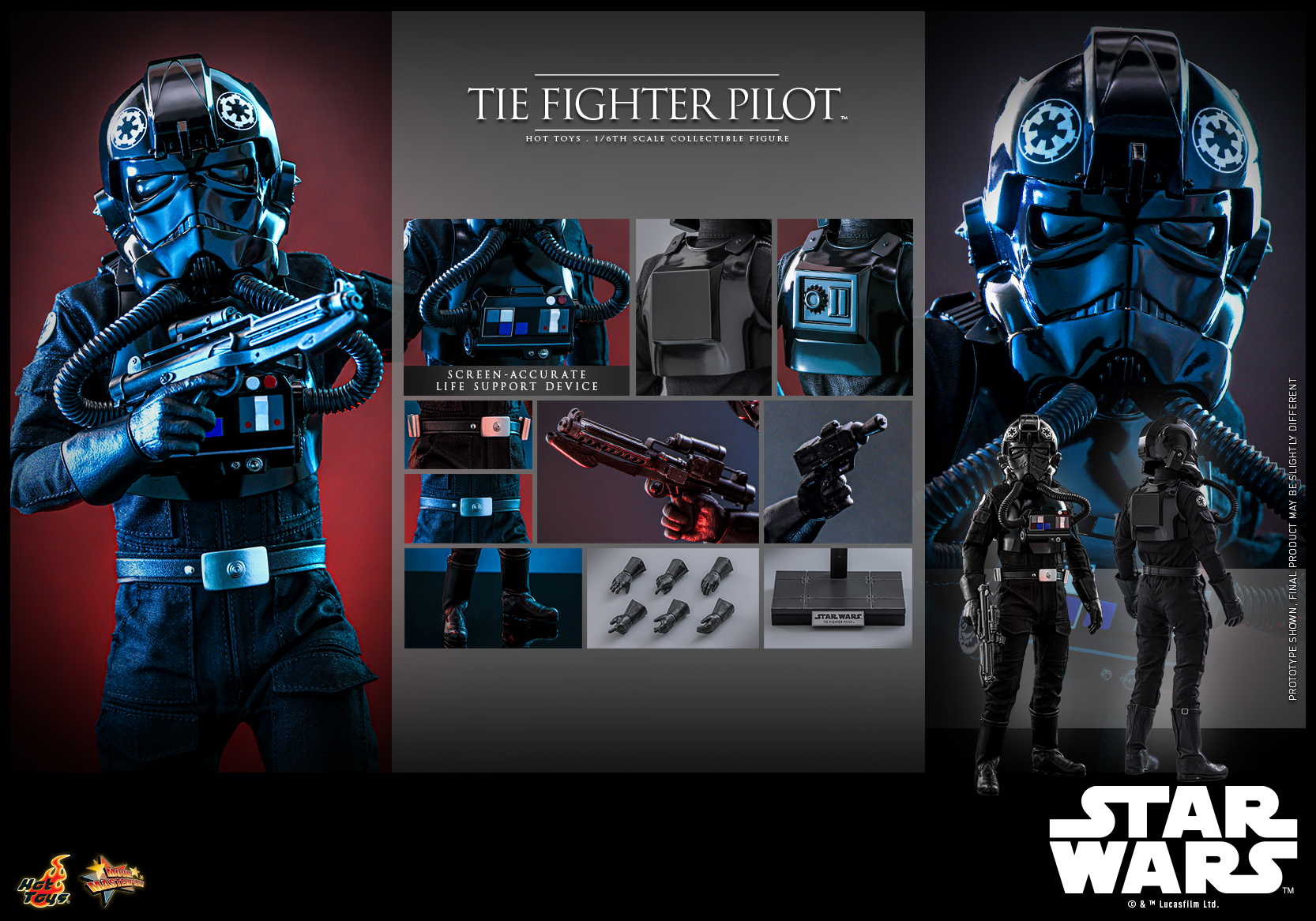 TIE Fighter Pilot - Hot Toys Movie Masterpiece Series MMS798