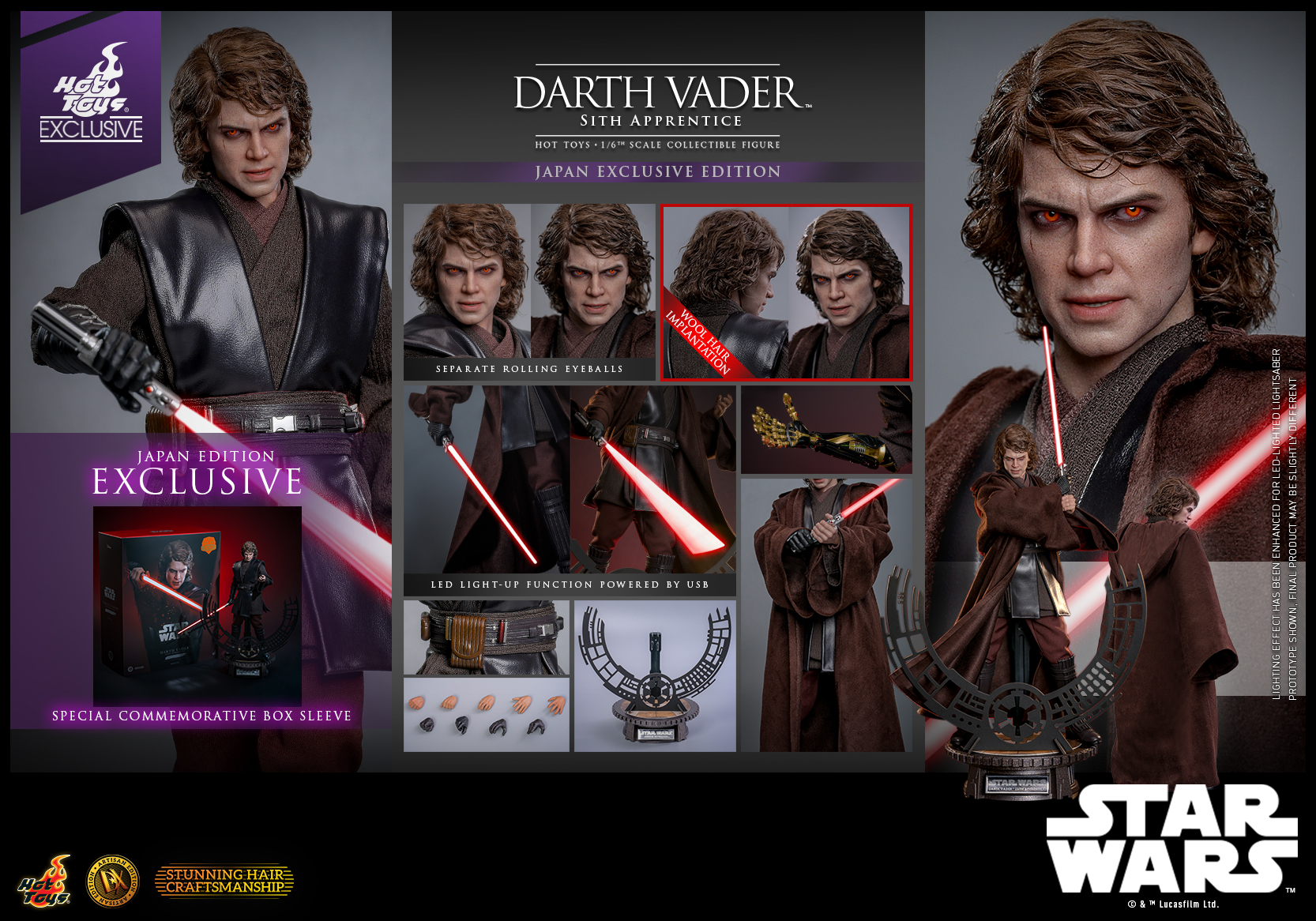 Darth Vader (Sith Apprentice) - Hot Toys Movie Masterpiece Series ...