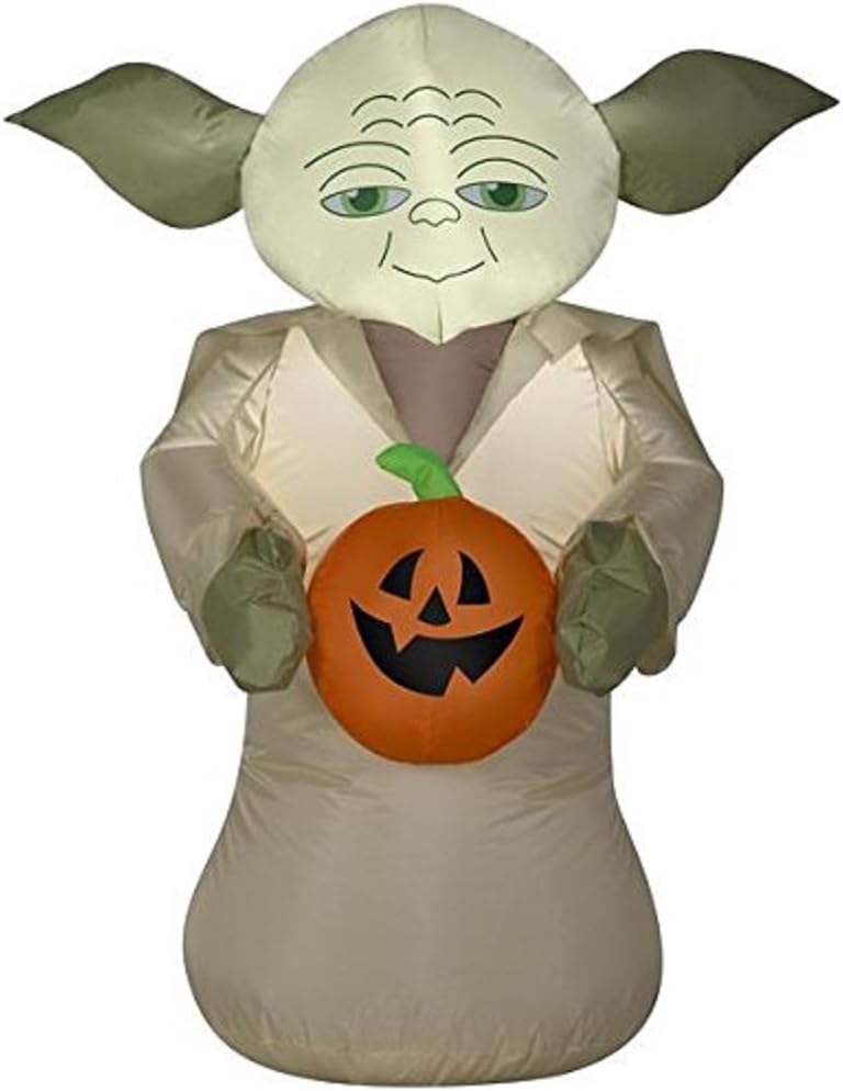 Yoda (Pumpkin) - Star Wars Gemmy Airblown Inflatable Yard Figures