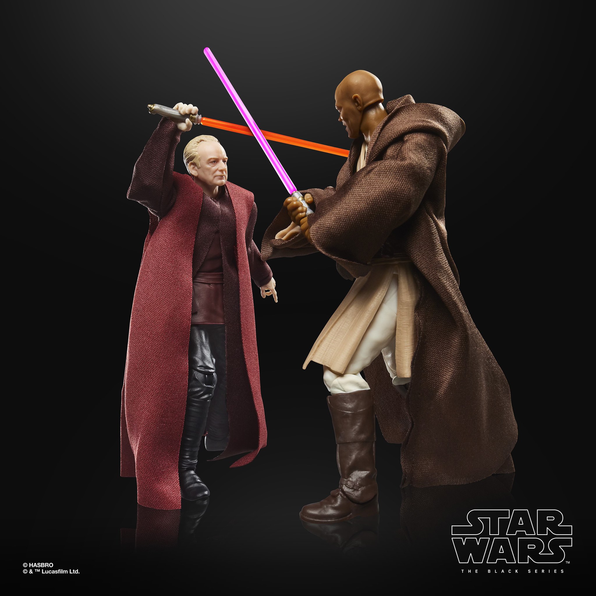 Mace Windu & Darth Sidious - The Black Series (Phase IV) Two-Packs