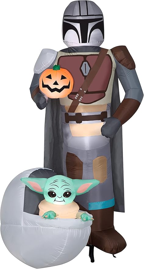 The Mandalorian and Grogu - Star Wars Gemmy Airblown Inflatable Yard ...