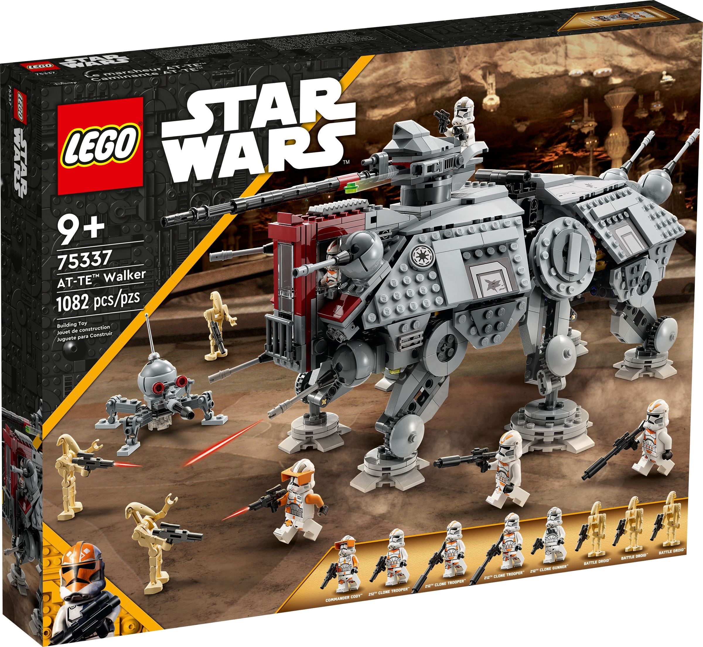 212th Clone Gunner AT TE Walker Lego Star Wars 2022 Basic Sets 75337