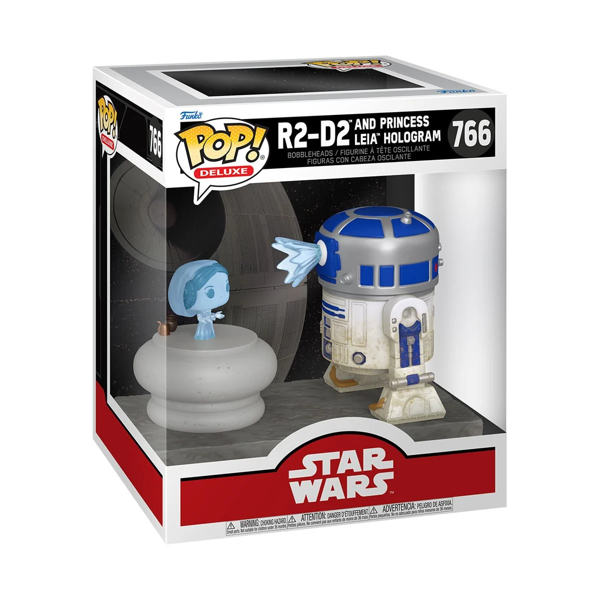 R2-D2 (and Princess Leia Hologram) - Star Wars Funko (2025) Deluxe Pops 766