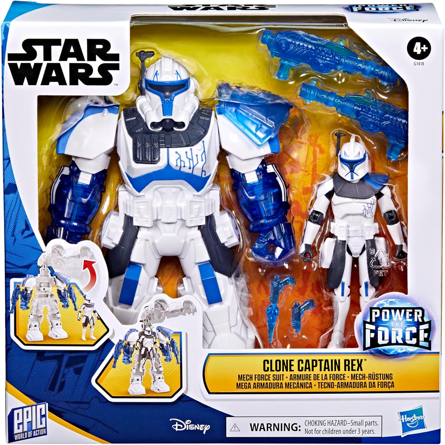 Clone Captain Rex - Epic World of Action Power the Force Mech