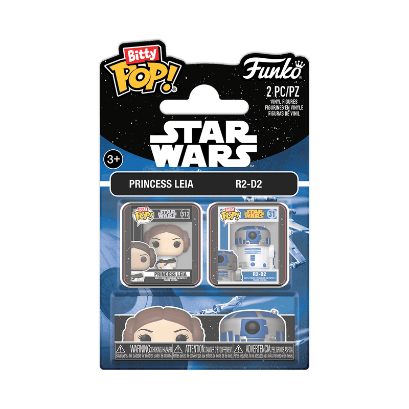 Princess Leia & R2-D2 - Star Wars Funko (2025) Bitty Pops
