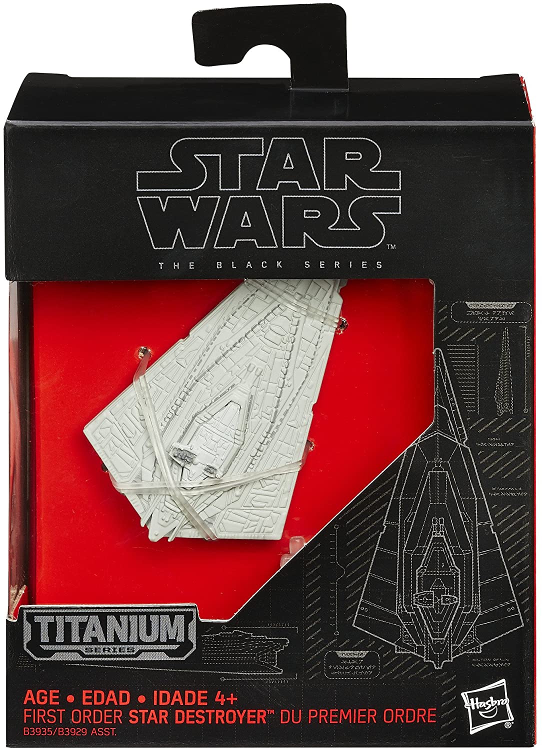 First Order Star Destroyer - The Black Series (Phase III) Titanium ...