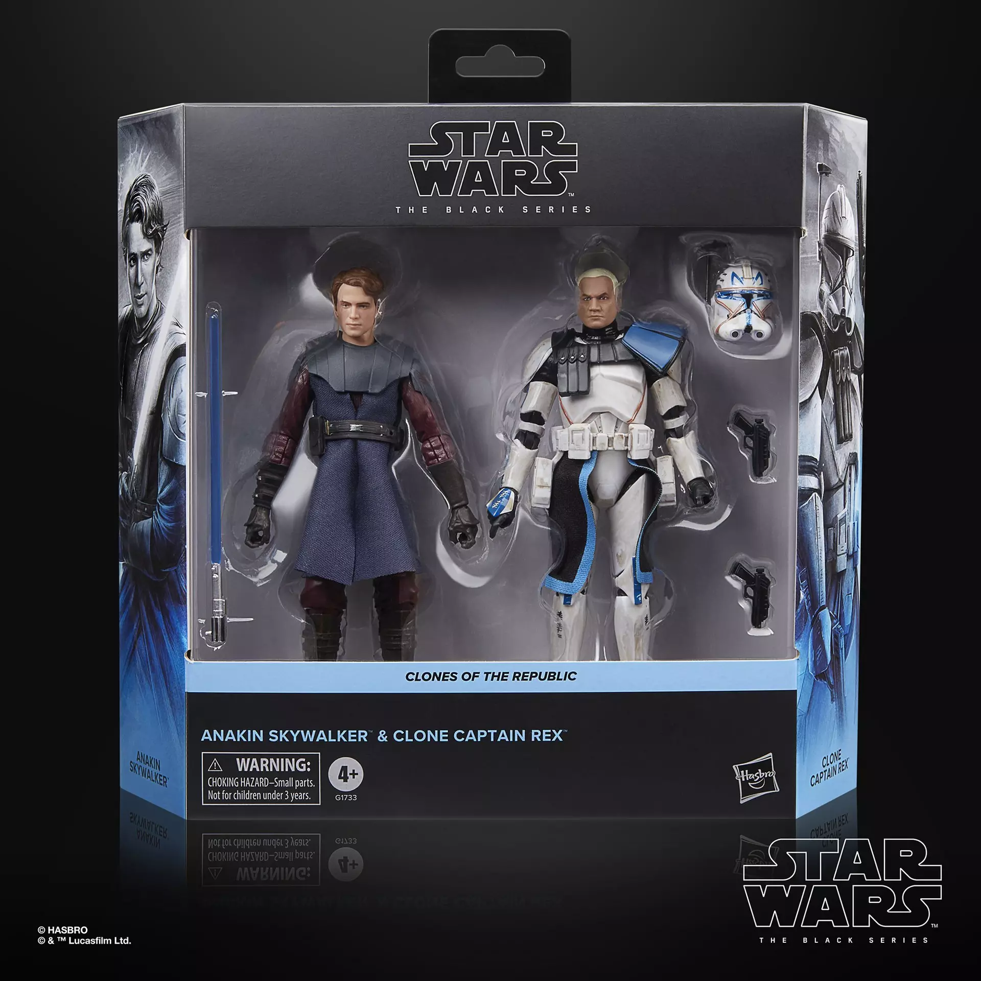 Anakin Skywalker & Clone Captain Rex - The Black Series (Phase IV) Two ...