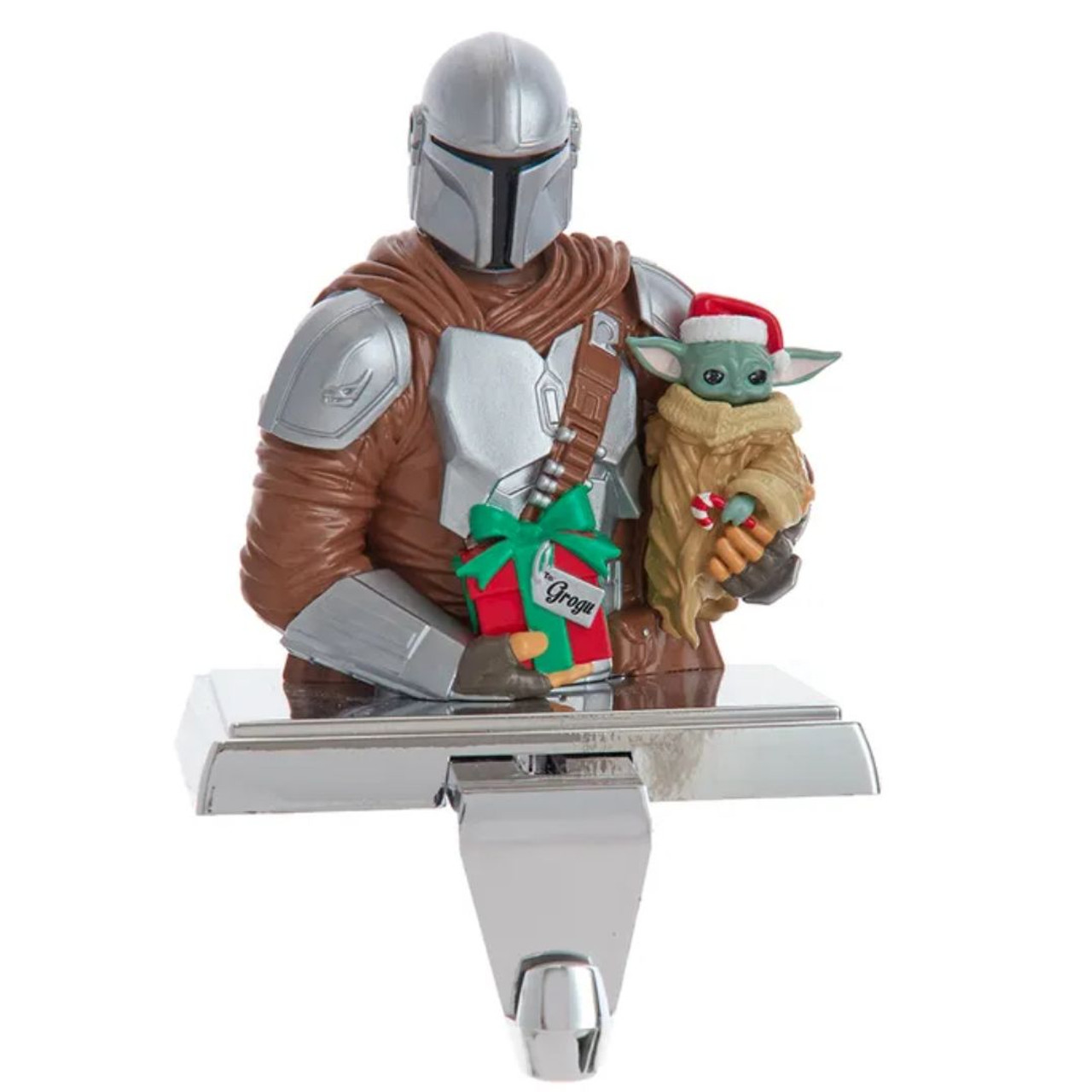 Mando and the Child - Star Wars Kurt S Adler Stocking Hanger