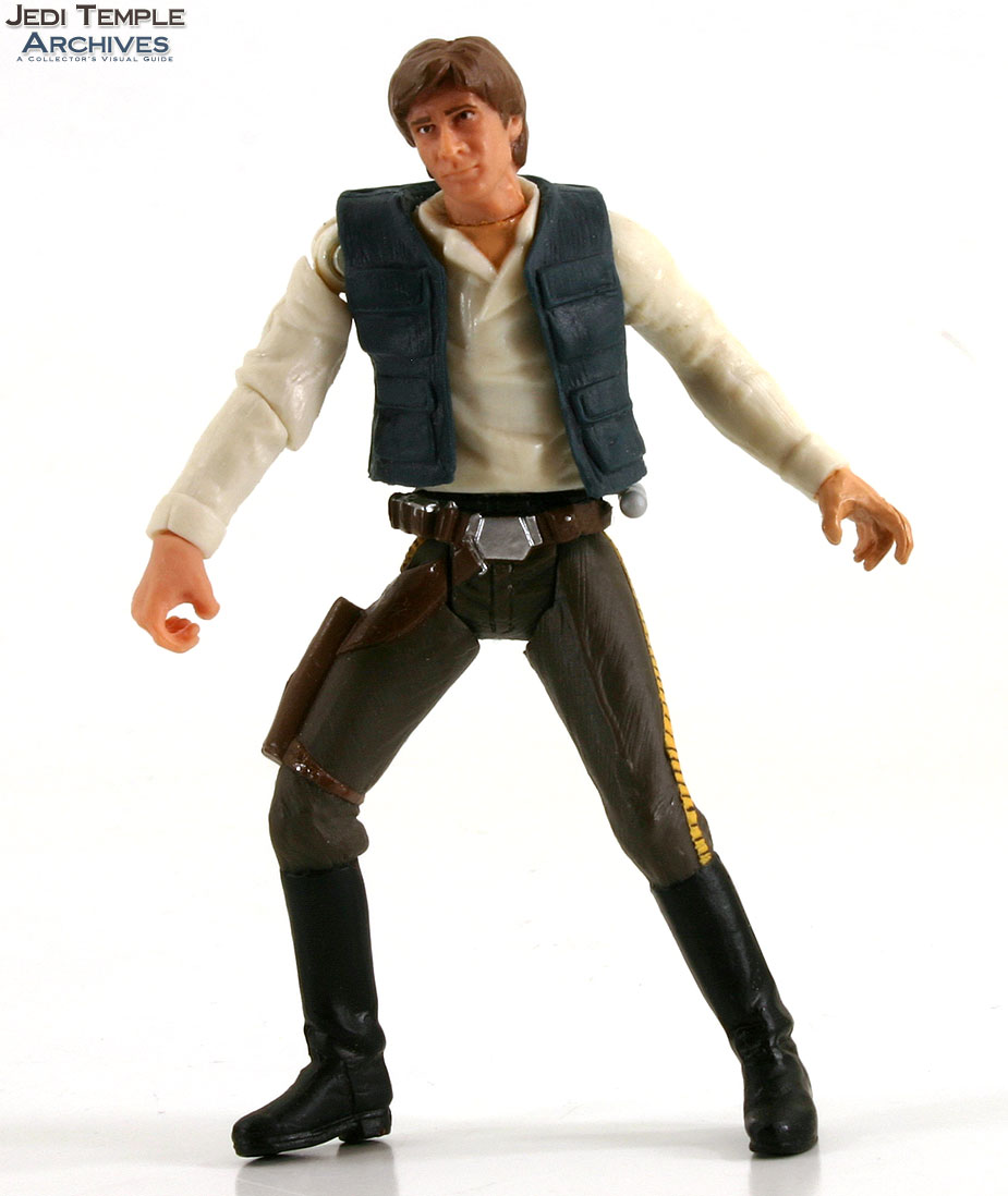 Han Solo (Endor Raid white belt button) - Saga Series (2002) Basic ...