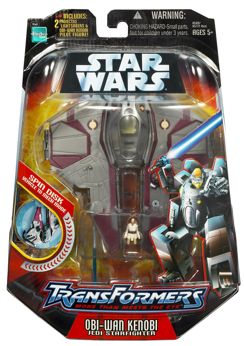 Obi-Wan Kenobi / Jedi Starfighter - Saga Collection Basic Transformers