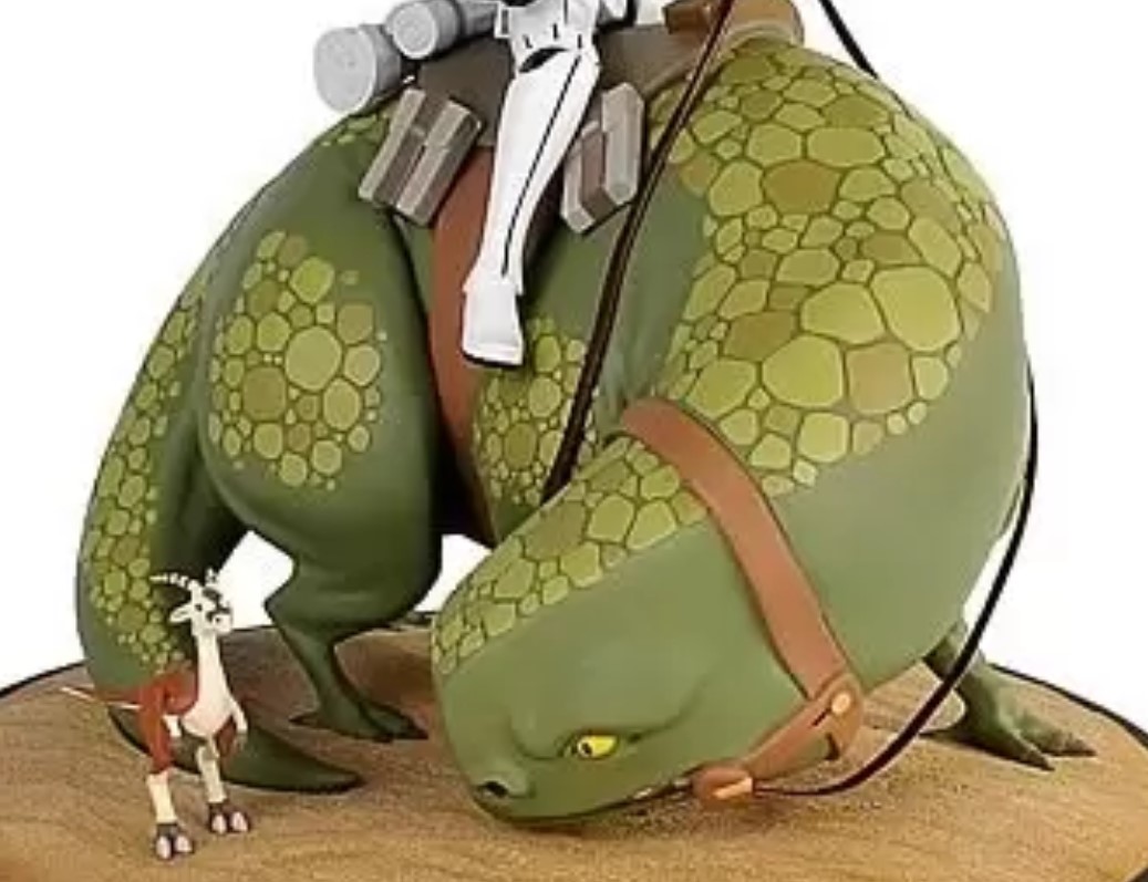 Dewback | Sandtrooper on Dewback - Gentle Giant (Statues) Animated ...