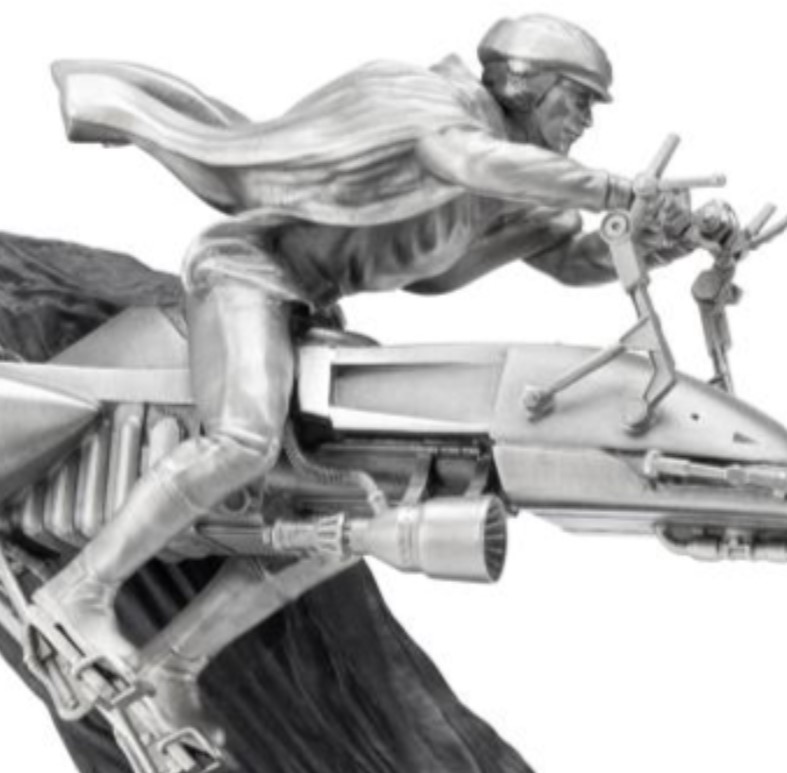 Luke Skywalker | Speeder Bike - Star Wars Royal Selangor Pewter Diorama