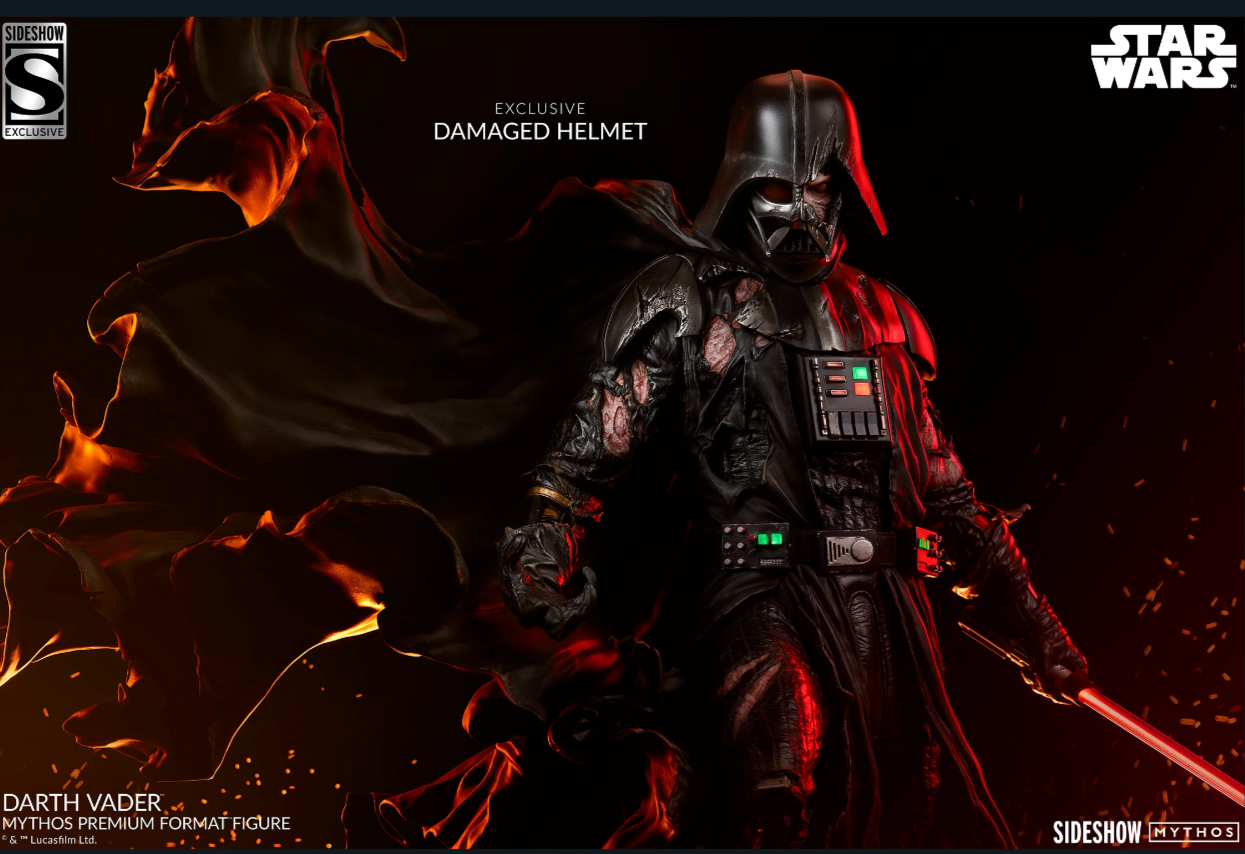Darth Vader (Exclusive Quarter Scale) - Sideshow Artist Series Mythos ...