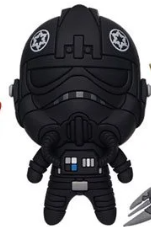 TIE Fighter Pilot | Dark Side - Star Wars Monogram 3D Foam Bag Clip