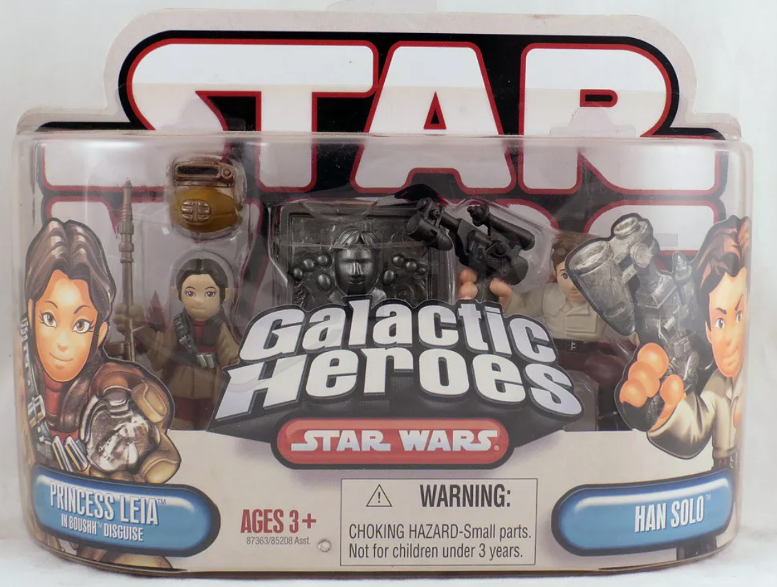 Princess Leia & Han Solo (Carbonite) - Galactic Heroes (2005-2011) Two ...