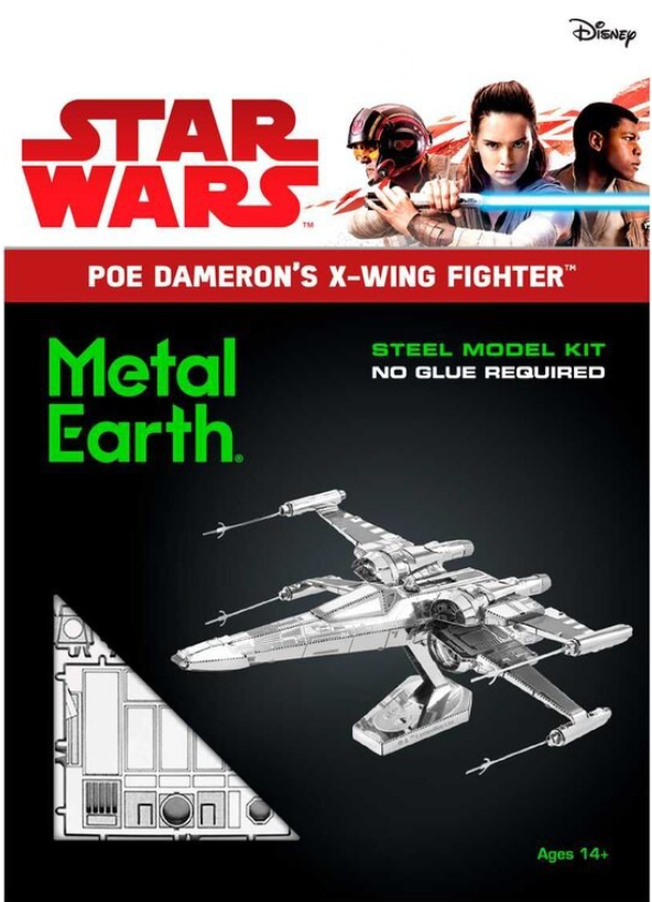 Poe Dameron's X-Wing Fighter - Star Wars Metal Earth Steel Model Kit MM269