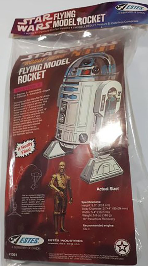 R2-D2 - Star Wars Estes (Classic) Flying Model Rocket (Bagged)