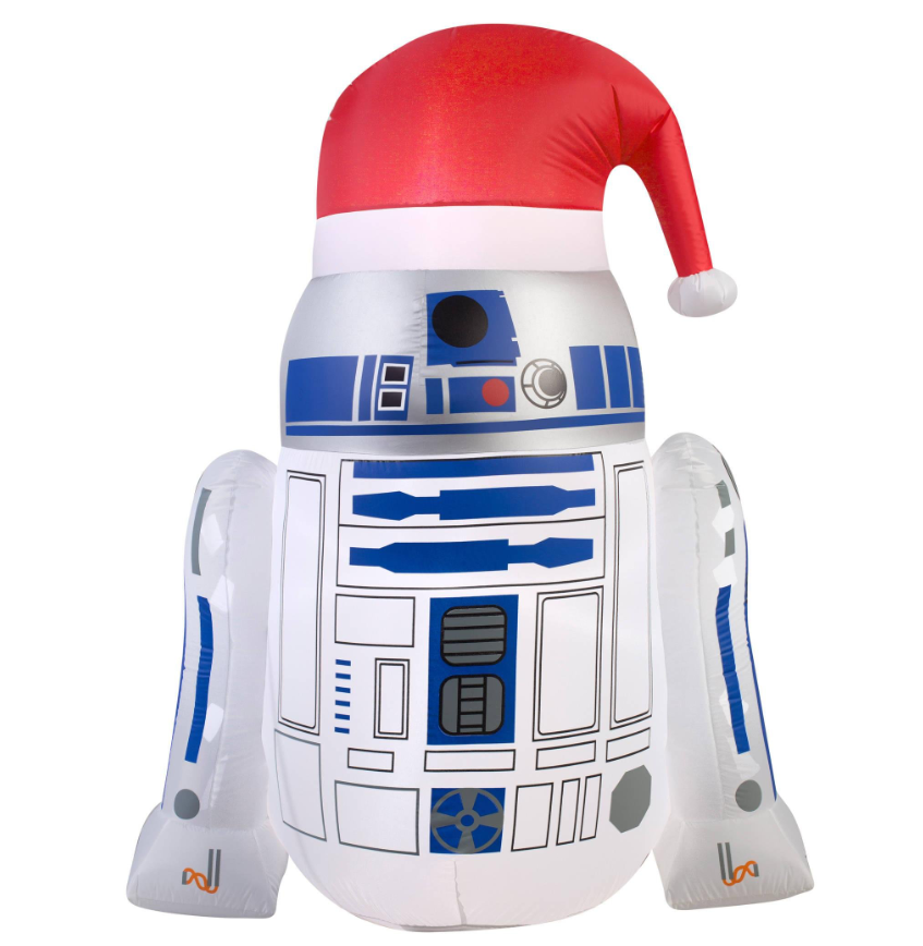 R2-D2 (Santa Hat) - Star Wars Gemmy Airblown Inflatable Yard Figures