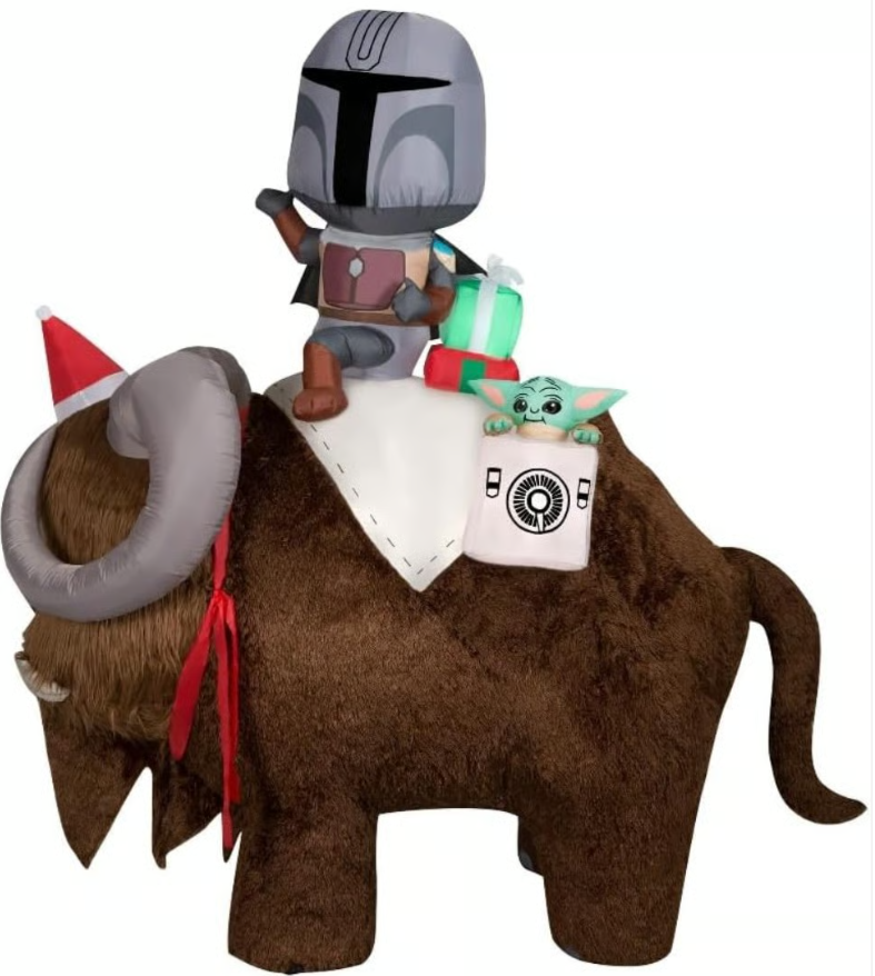 Bantha | Bantha with Mandalorian - Star Wars Gemmy Airblown Inflatable ...