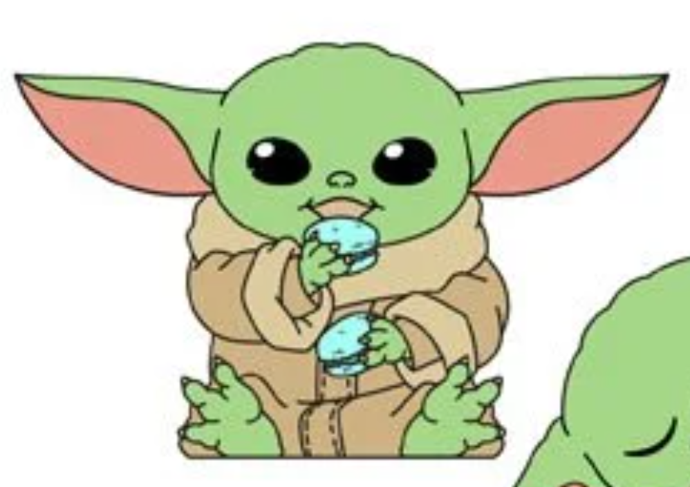 Grogu with Cookie | The Mandalorian Series 4 - Star Wars Monogram 3D ...