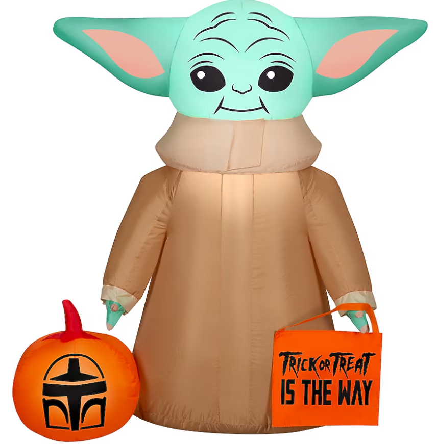 Grogu (Trick or Treat is the Way) - Star Wars Gemmy Airblown Inflatable ...