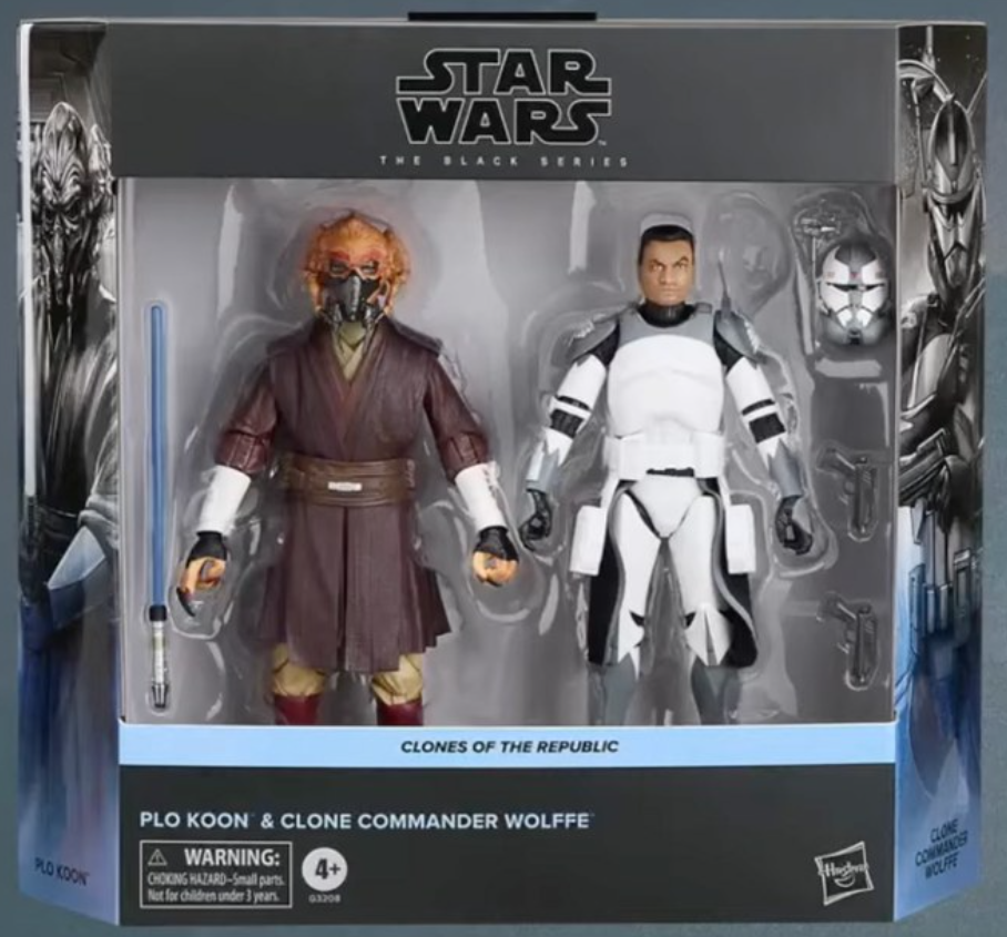 Plo Koon & Clone Commander Wolffe - The Black Series (Phase IV) Two-Packs