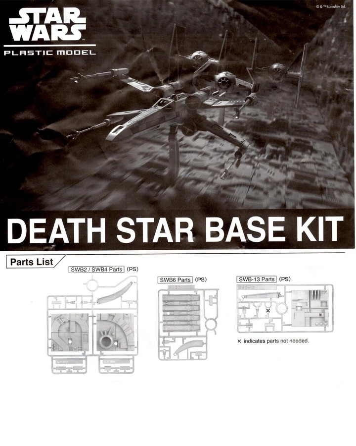 Death Star Base Kit - Star Wars Bandai Hobby Vehicle Set