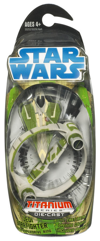 Jedi Starfighter (with Hyperspace Ring / Black Cockpit) - Titanium ...
