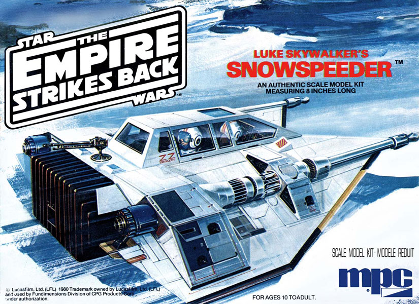 Luke Skywalker's Snowspeeder - Star Wars MPC / ERTL Authentic Model Kit ...