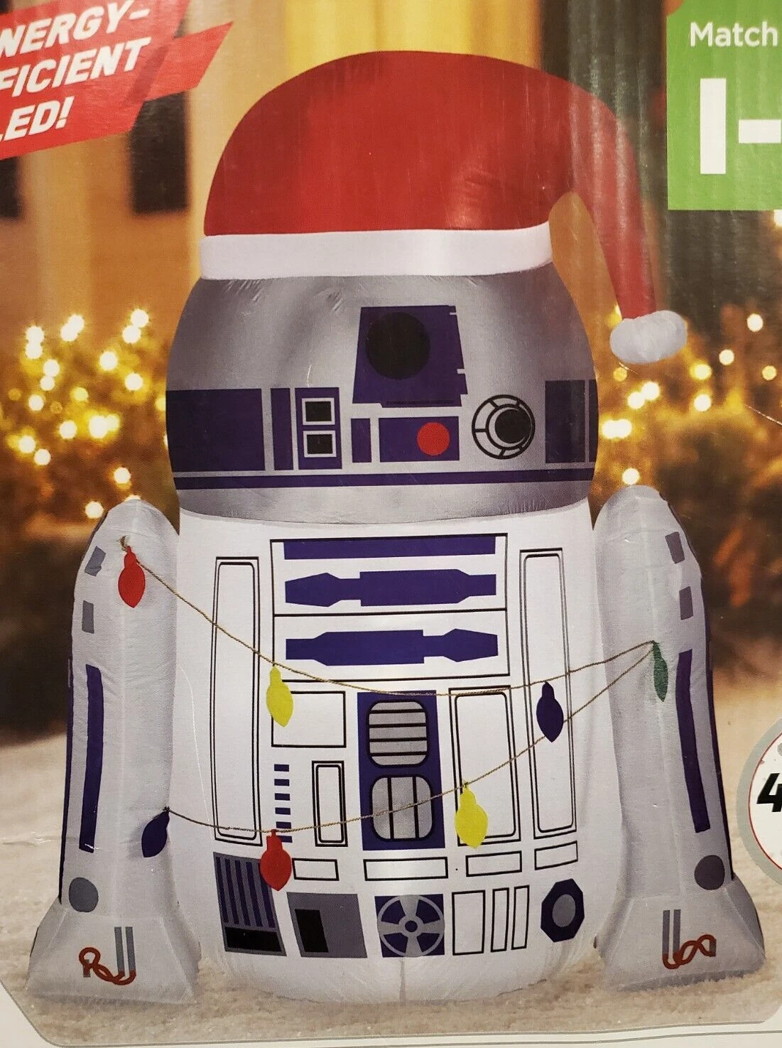 R2-D2 (Christmas Lights) - Star Wars Gemmy Airblown Inflatable Yard Figures