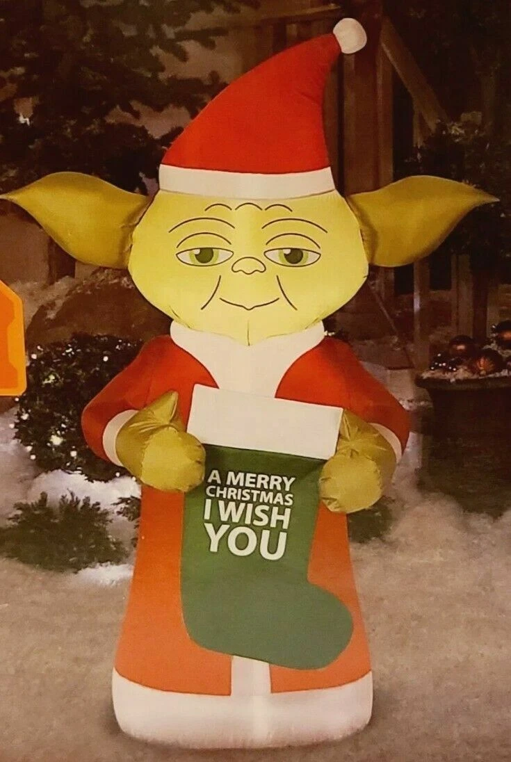 Yoda (A Merry Christmas I Wish You) - Star Wars Gemmy Airblown ...