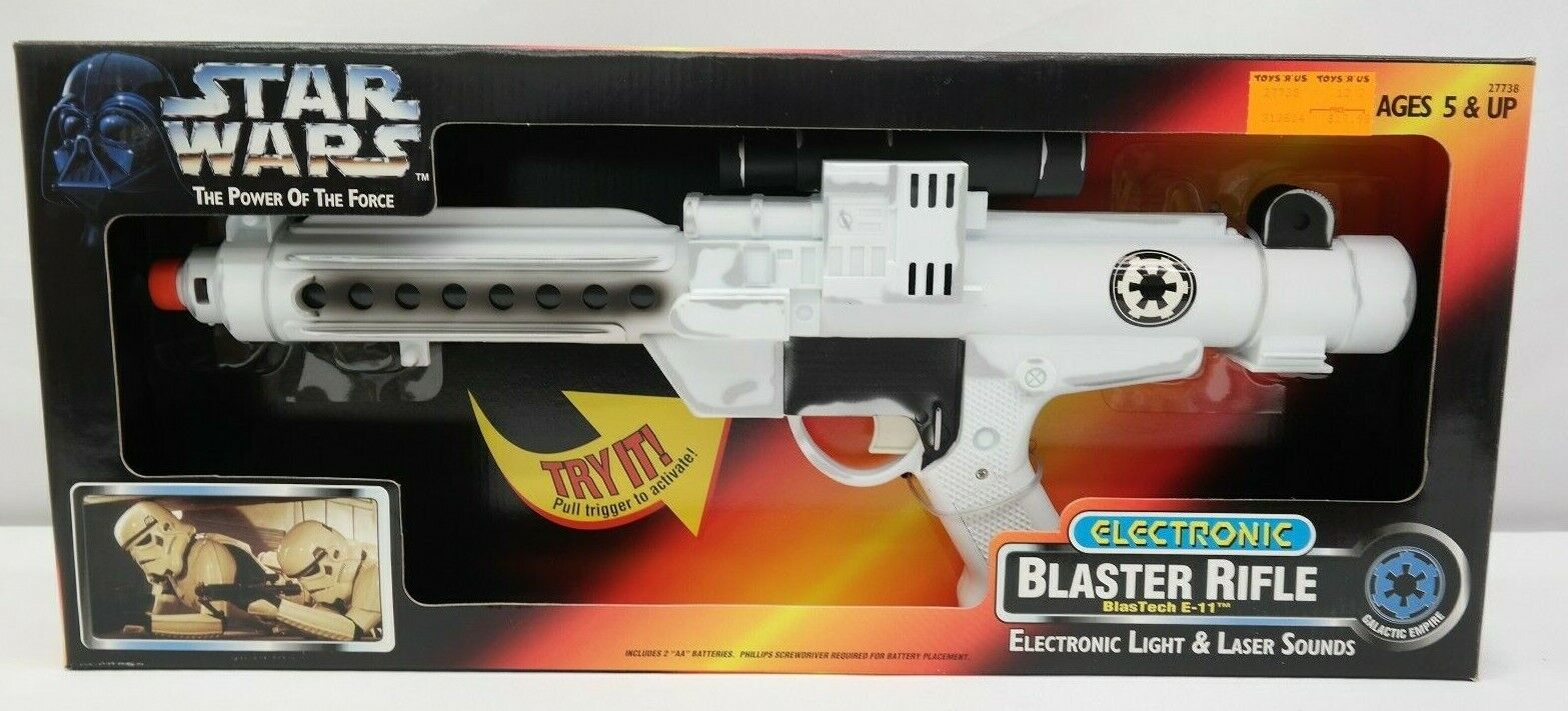 Electronic Blaster Rifle - Power of the Force II (Red Card) Electronic ...