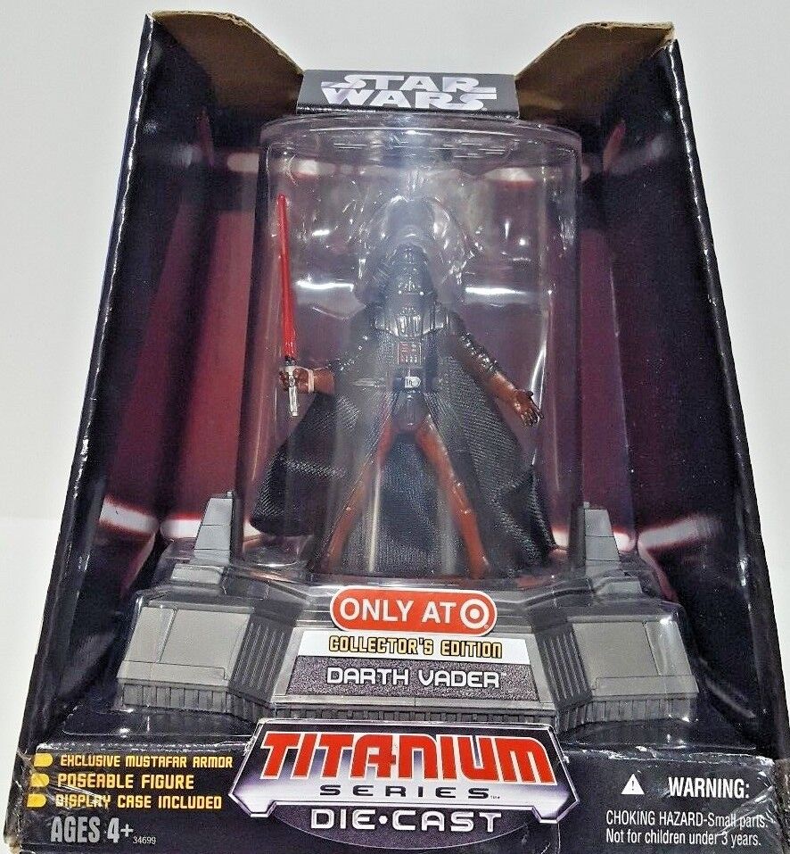 Darth Vader (Mustafar Armor) - Titanium Series Forged Figures