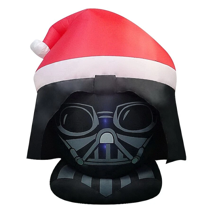 Darth Vader (Santa Hat) - Star Wars Gemmy Airblown Inflatable Yard Figures