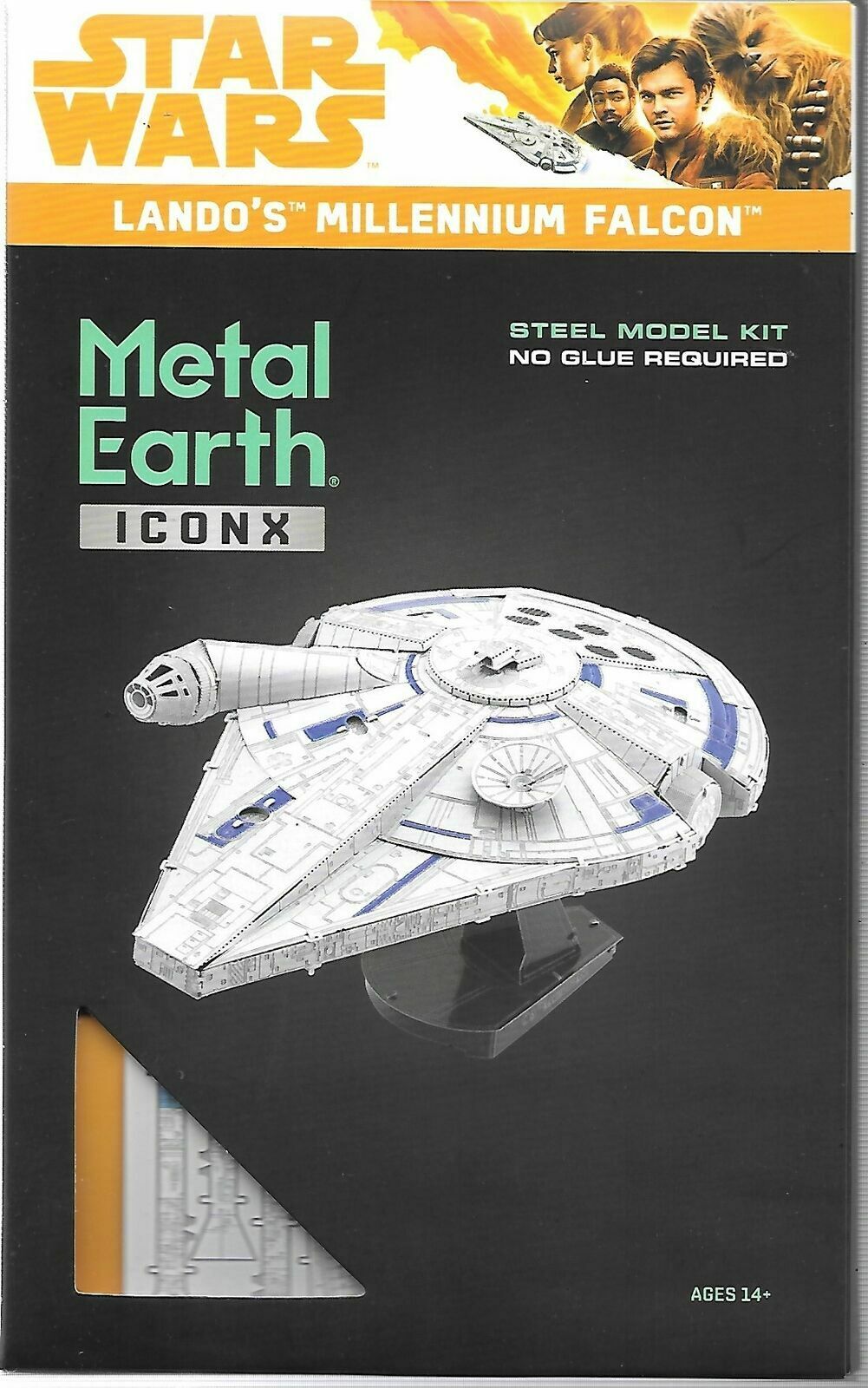 Lando's Millennium Falcon - Star Wars Metal Earth Premium Series Metal ...