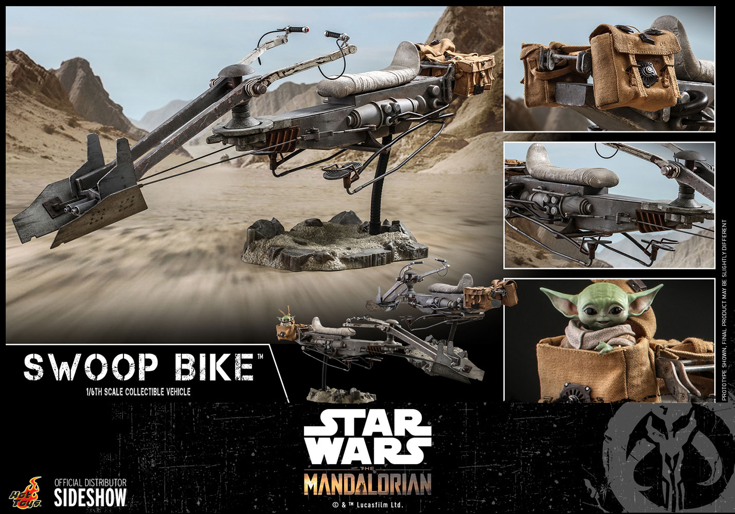 Grogu | Swoop Bike - Hot Toys Television Masterpiece Series TMS053